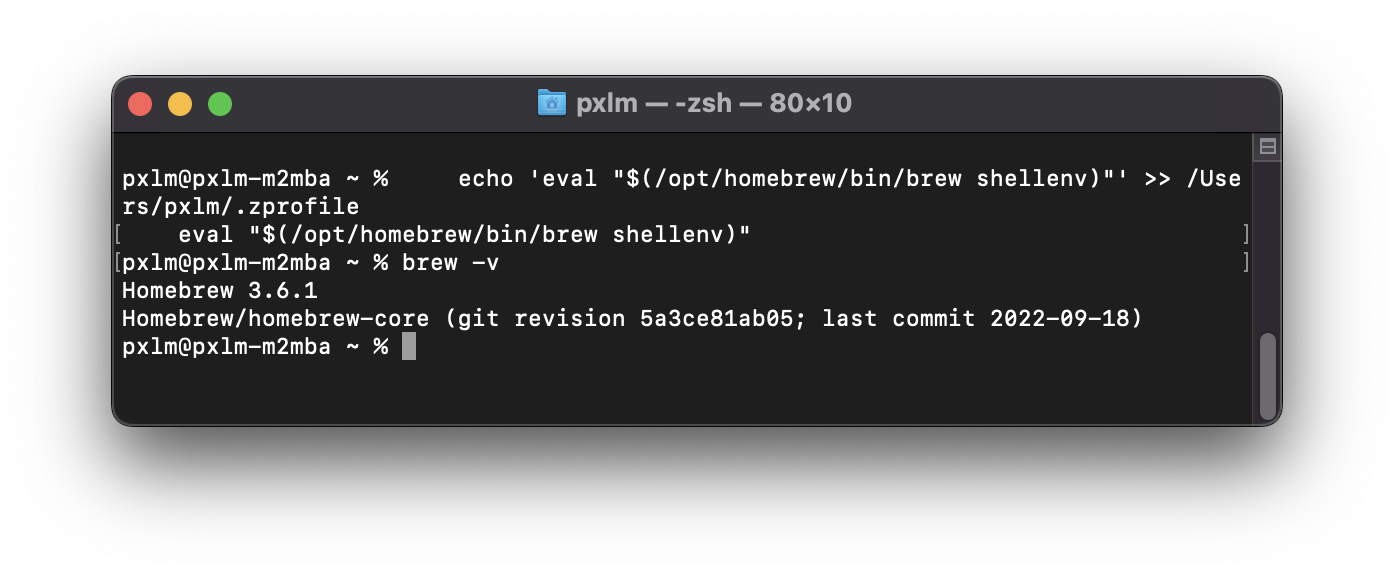 Homebrewのインストール方法 - Scrapse