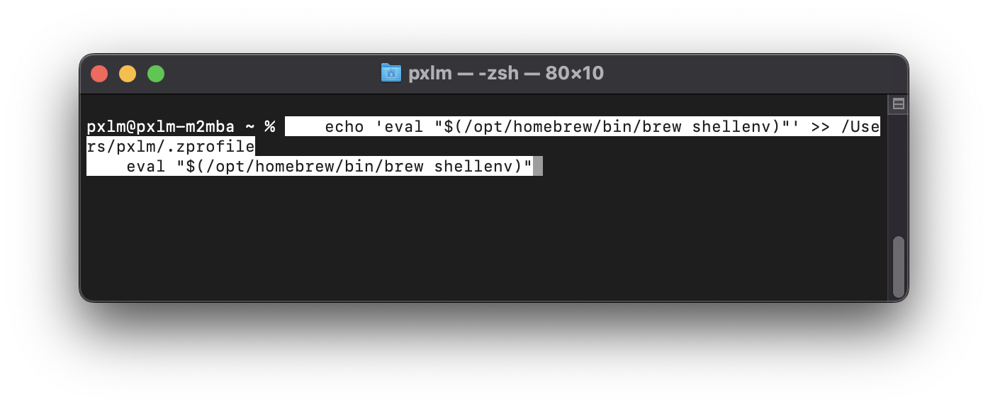 Homebrewのインストール方法 - Scrapse